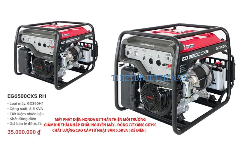 Máy phát điện Honda EG6500CXS RH - Chính Hãng- Giá Tốt